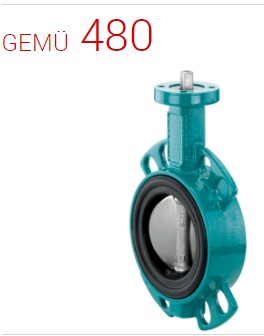 VAN BƯỚM GEMU HOẠT ĐỒNG BẰNG KHÍ NÉN - GEMU 480- BUTTERFLY VALVE